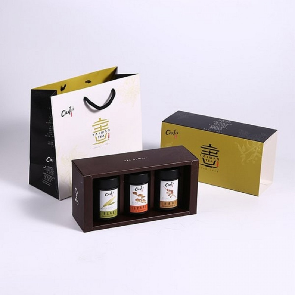 Hộp Quà Trà Nguyên Lá (Combo 3 loại trà- Trà Ôlong Kim Tuyên, Trà Ôlong Cuiyu, Trà Ôlong ...